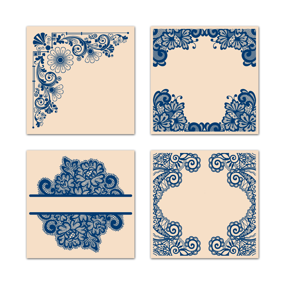 Lavish Lace 5×5 Embossing Folders – Tattered Lace