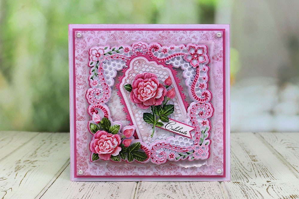 Vintage Rose Square Frames Die Set – Tattered Lace