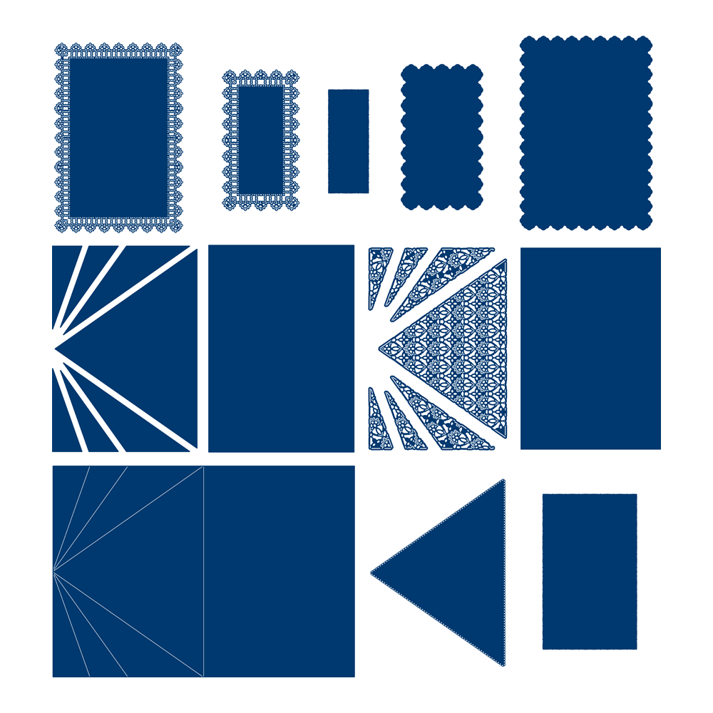 Rectangle Arrow Card Shape Die Set – Tattered Lace