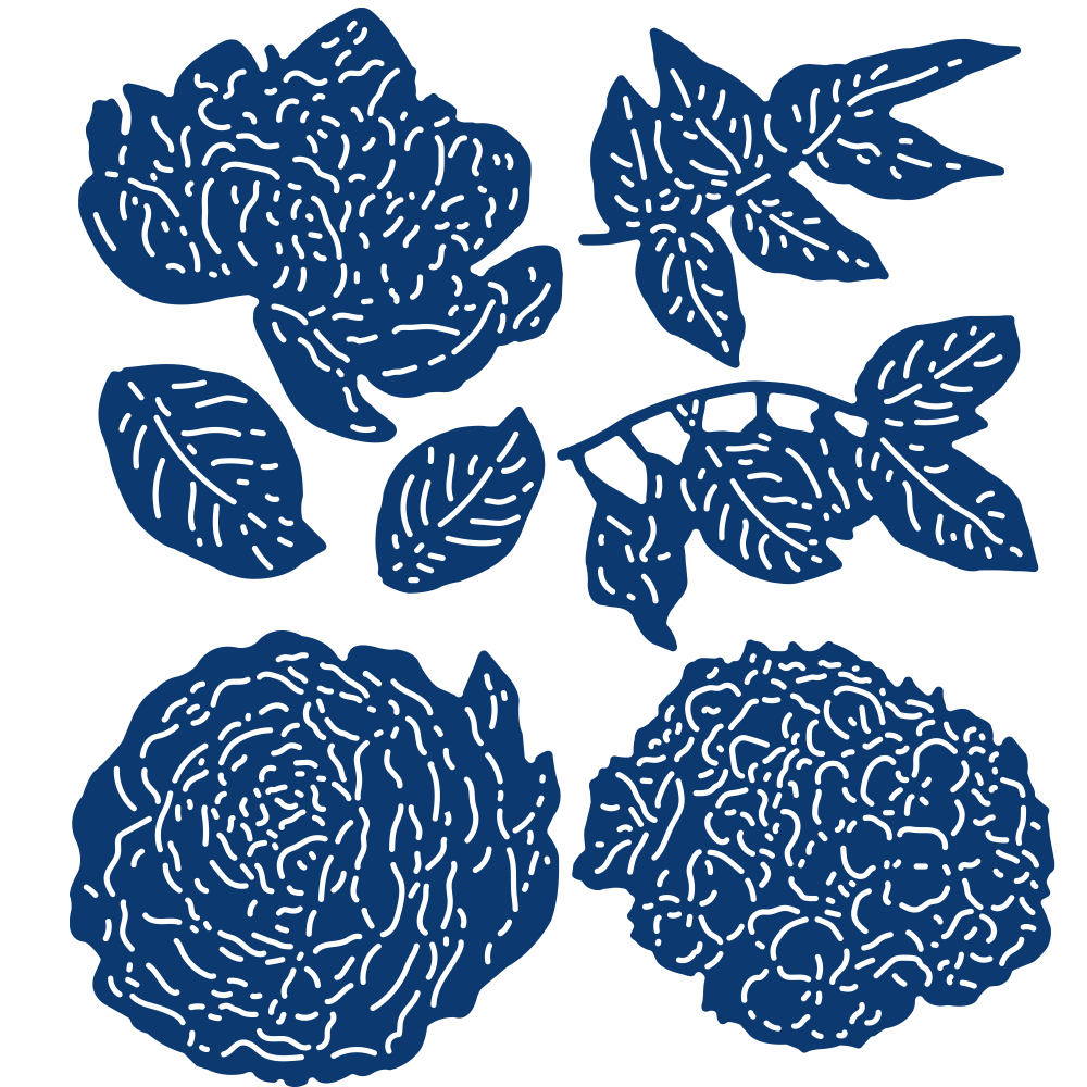 Midnight Flowers Die Set – Tattered Lace