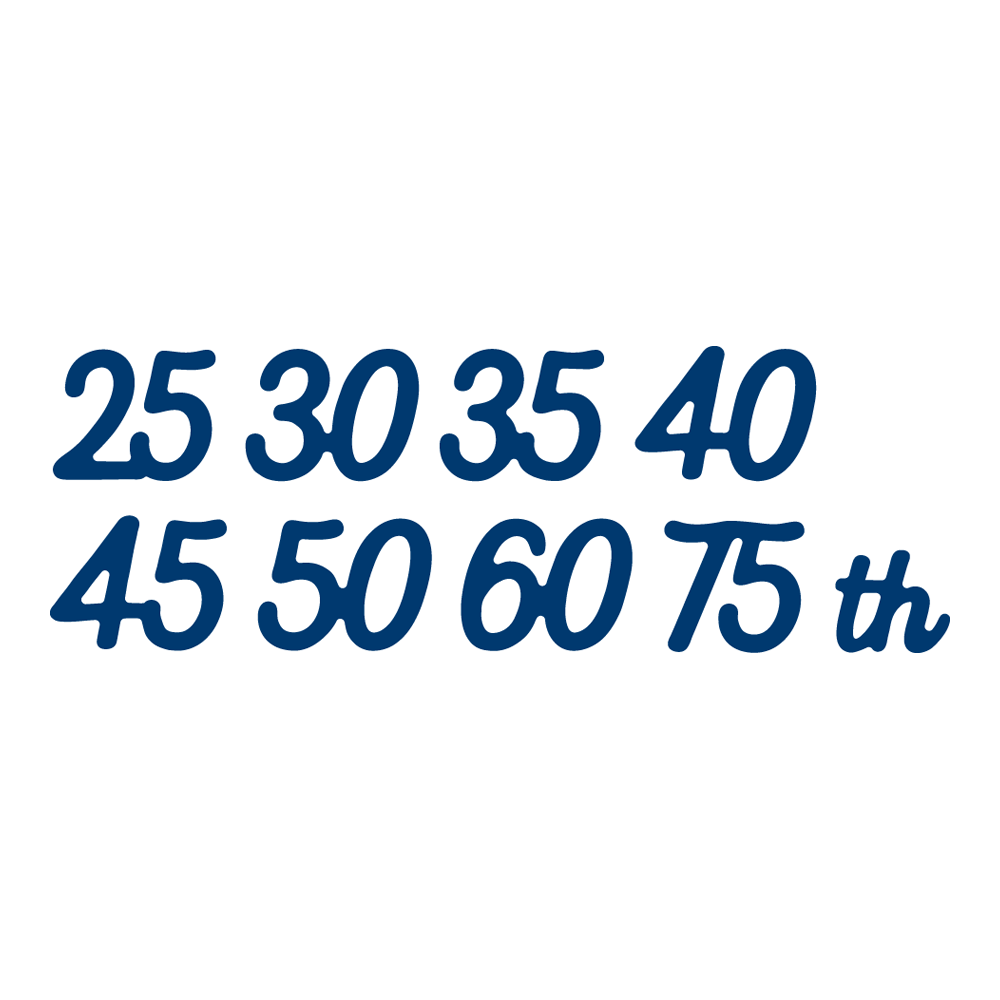 Anniversary Numbers Die Set – Tattered Lace