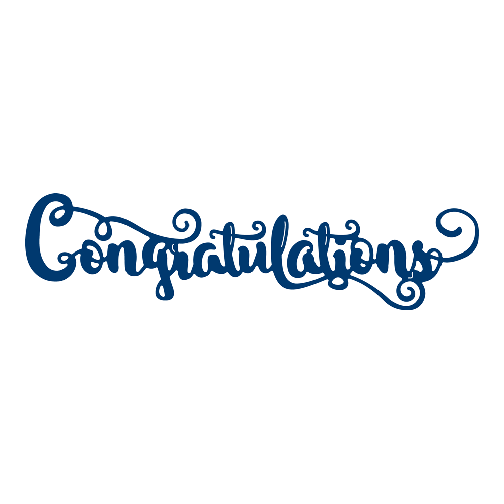 Delicate Congratulations Sentiment Die Set – Tattered Lace