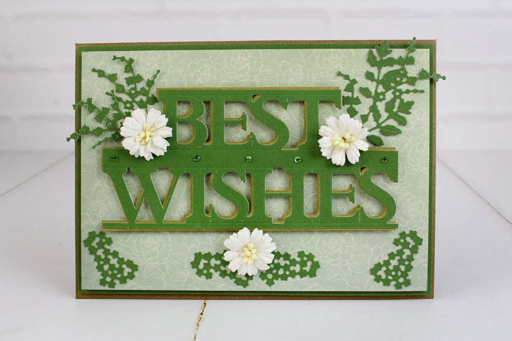 Best Wishes Mega Pop Up Word Die Set – Tattered Lace
