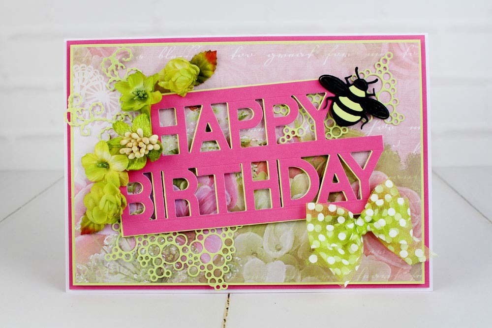 Happy Birthday Mega Pop Up Word Die Set – Tattered Lace